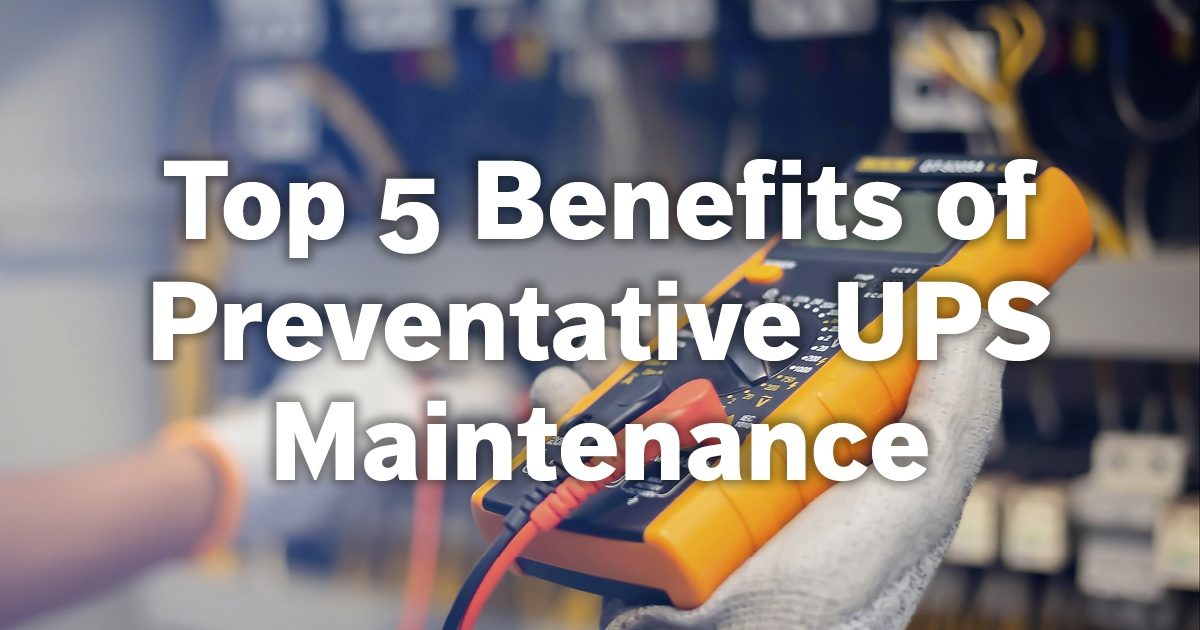 Preventative UPS Maintenance | NSSE
