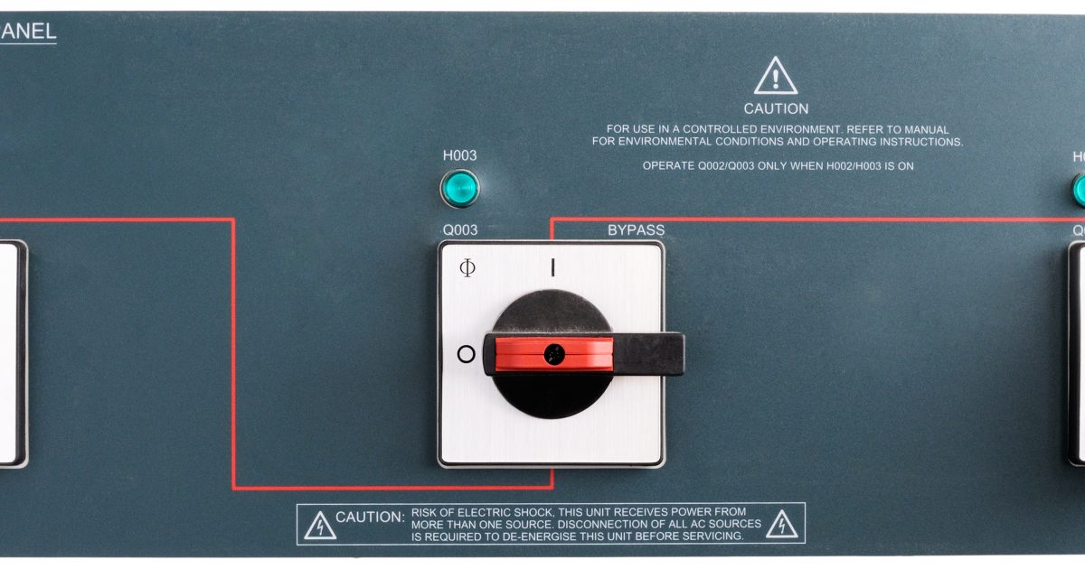 UPS Maintenance Bypass Switches (MBS / EMBS) | NSSE