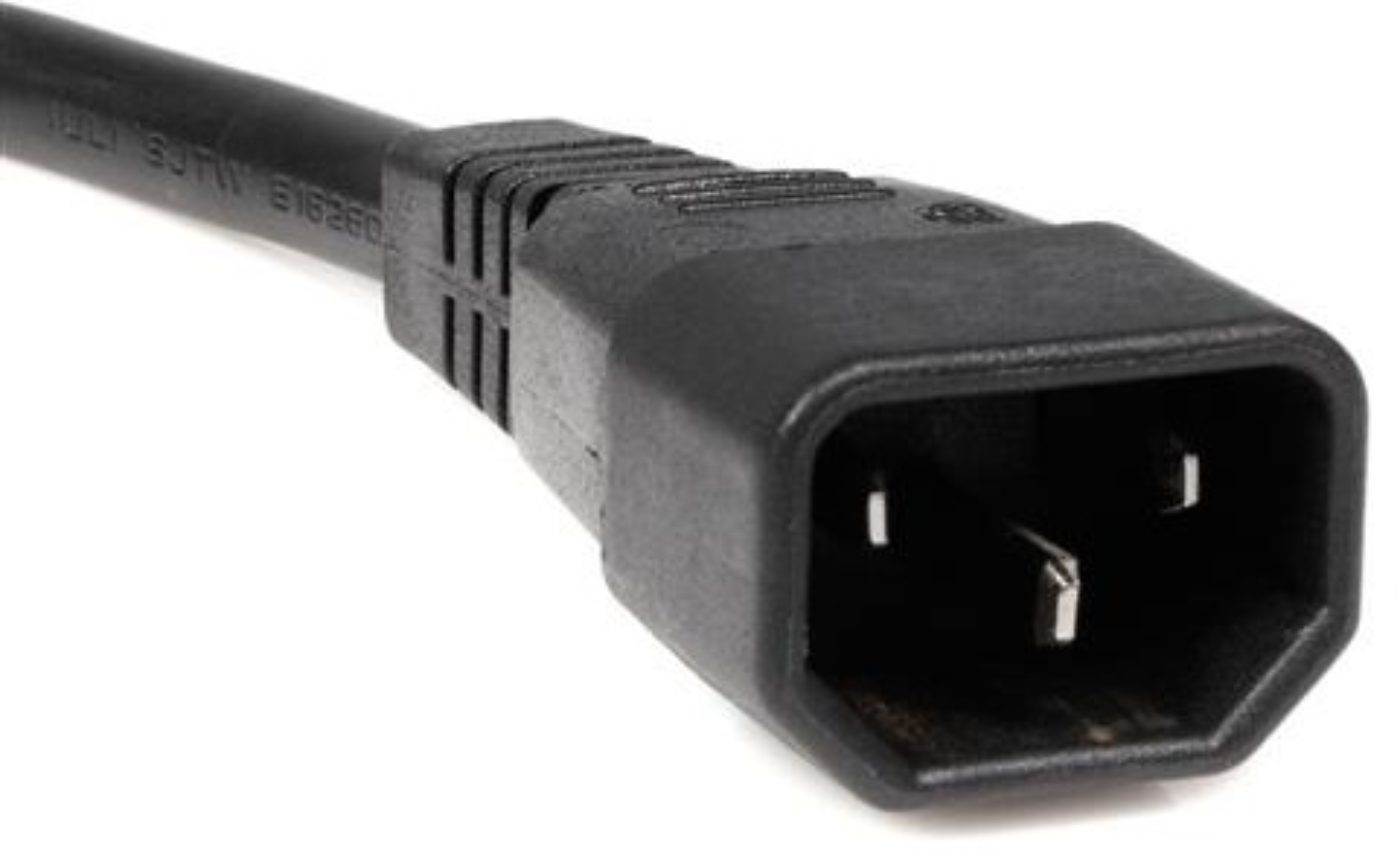 Right-angled IEC Cable, C13 - C14, 2m | NSSE